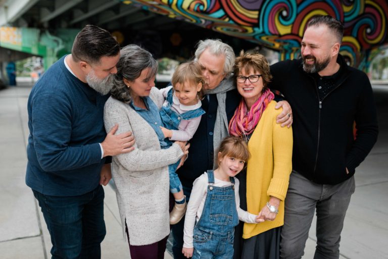 An Extended family session under the highway..of course // Toronto ...